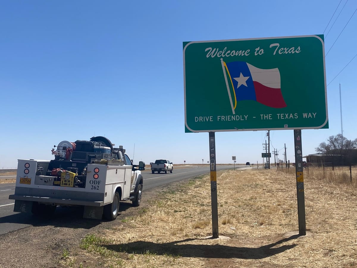 ODF sends fire crews to aid Texas wildfire fight